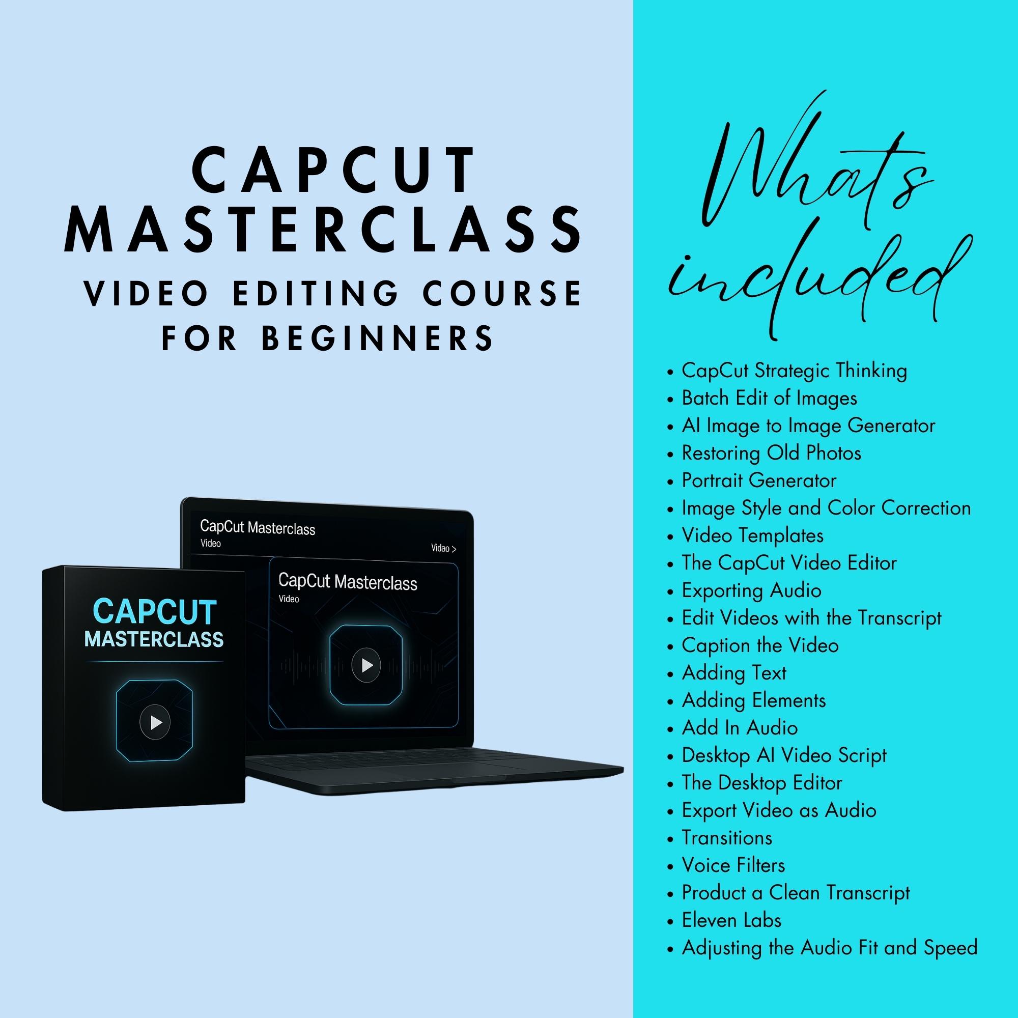 Capcut Course | Beginner Friendly Video Editing | Step by Step Training ...