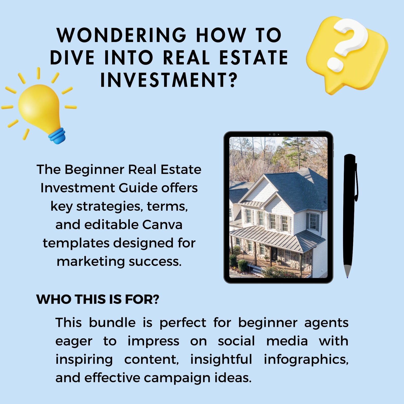 Beginner Real Estate Investment Guide Key Strategies Terms Editable ...