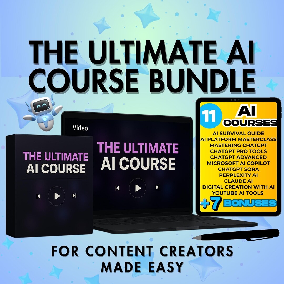 The Ultimate AI Course Bundle | Chatgpt Sora Claude Copilot Gemini ...