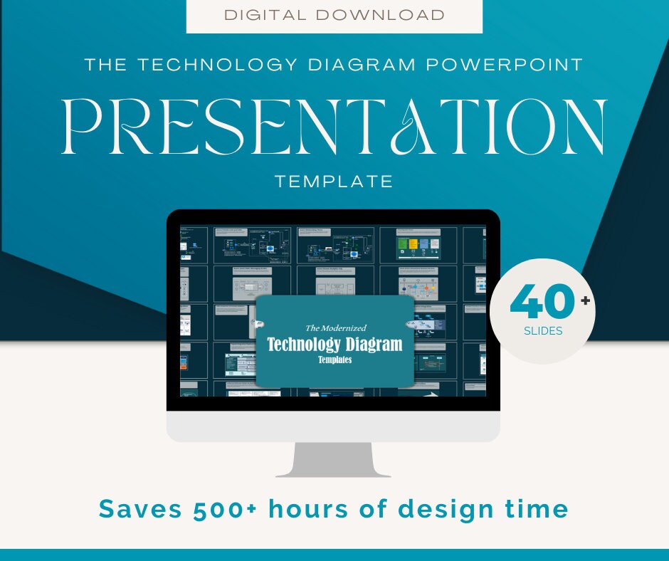 Professional Visual Diagram Powerpoint Template, Technology ...