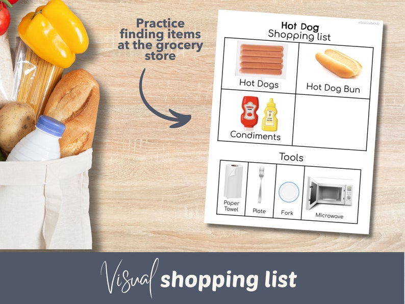 Real Picture Hot Dog Visual Recipe, Inclusive Cooking Activity for ...