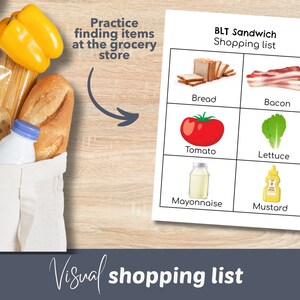 Realistic Picture Recipe, Visual Cooking Activity, Adaptive Life Skills ...