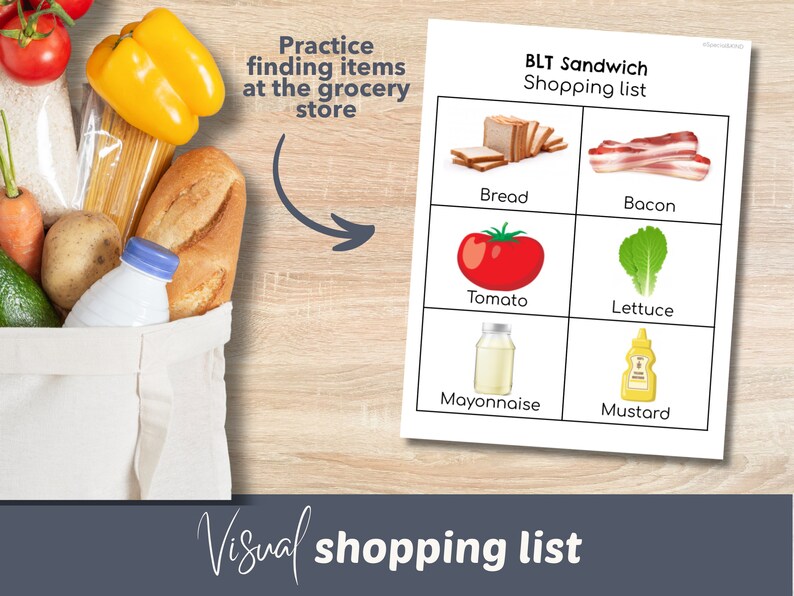 Realistic Picture Recipe, Visual Cooking Activity, Adaptive Life Skills ...