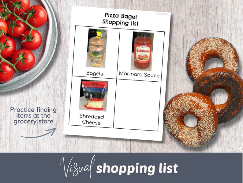 Kids Visual Pizza Recipe, Printable Adapted Cookbook, Real Life Picture ...