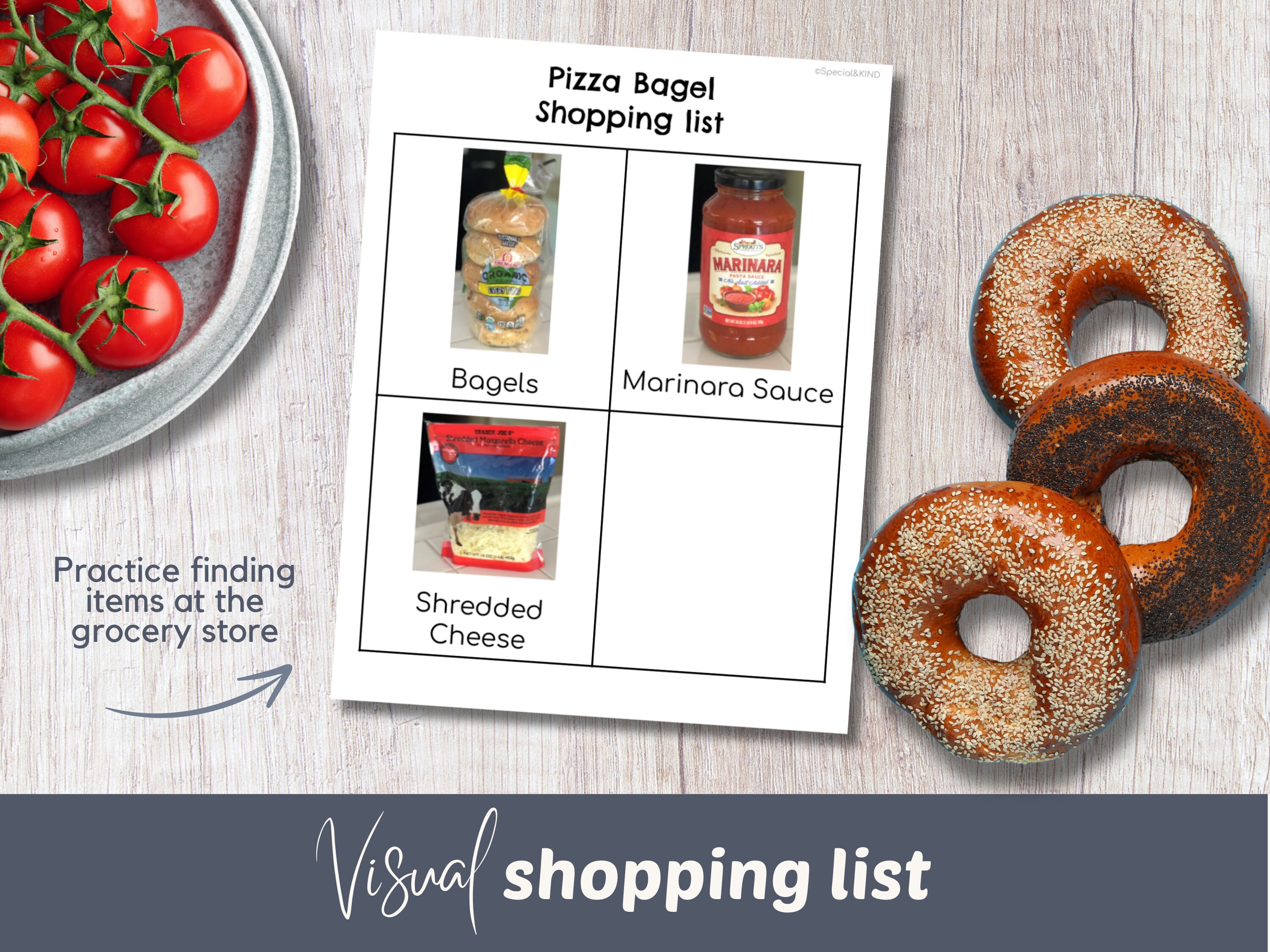 Kids Visual Pizza Recipe, Printable Adapted Cookbook, Real Life Picture ...