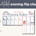Kids Evening Routine Flip Chart, Editable Bedtime Flipchart, Printable ...