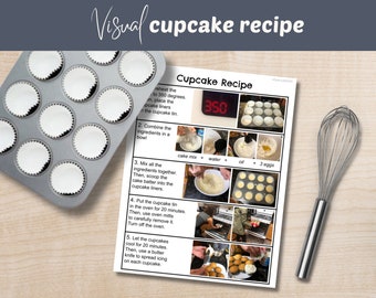 Childrens Visual Recipe, Printable Adapted Cookbook, Real Life Picture ...