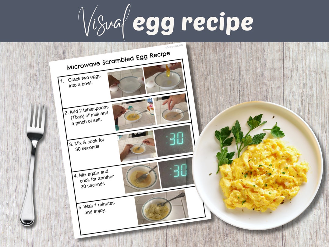 Childrens Visual Recipe, Printable Adapted Cookbook, Real Life Picture ...