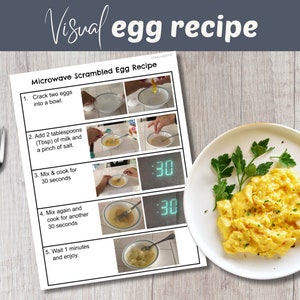 Childrens Visual Recipe, Printable Adapted Cookbook, Real Life Picture ...