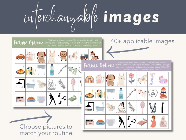 Kids Evening Routine Flip Chart, Editable Bedtime Flipchart, Printable ...