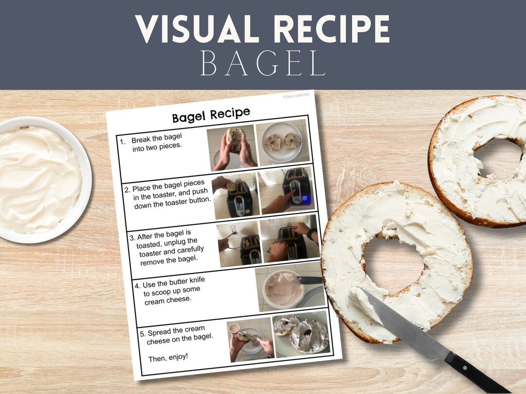 Realistic Picture Recipe, Visual Cooking Activity, Adaptive Life Skills ...