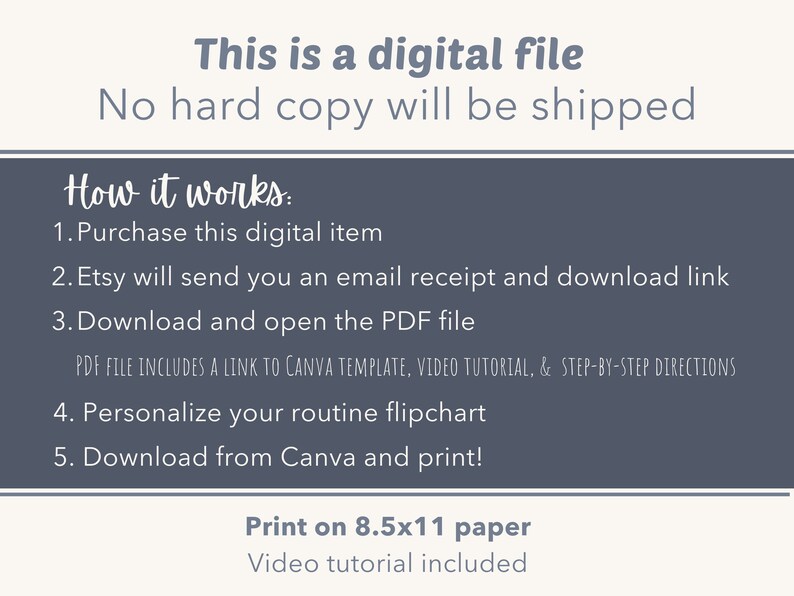 Kids Routine Flip Chart, Printable Morning Flipchart, Editable Evening ...