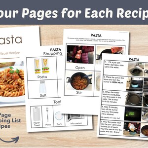 Visual Cookbook for Kids, Printable Adapted Recipe, Real Life Picture ...