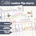 Kids Routine Flip Chart, Printable Morning Flipchart, Editable Evening ...