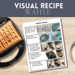 Childrens Visual Recipe, Printable Adapted Cookbook, Real Life Picture ...
