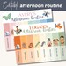 Kids Afternoon Routine Flip Chart, Customizable After School Schedule ...