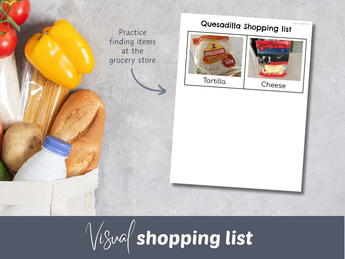 Visual Recipe for Kids, Printable Adapted Cookbook, Real Life Picture ...