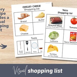 Visual Cookbook for Kids, Printable Adapted Recipe, Real Life Picture ...