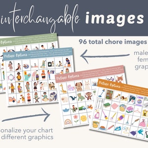 Printable Kids Chore Chart, Editable Visual Chore Schedule ...