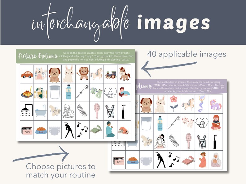 Kids Evening Routine Flip Chart, Bedtime Editable Flipchart ...