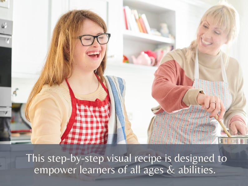 Rice Krispie Visual Recipe for Kids, Inclusive Adapted Cookbook, Real ...