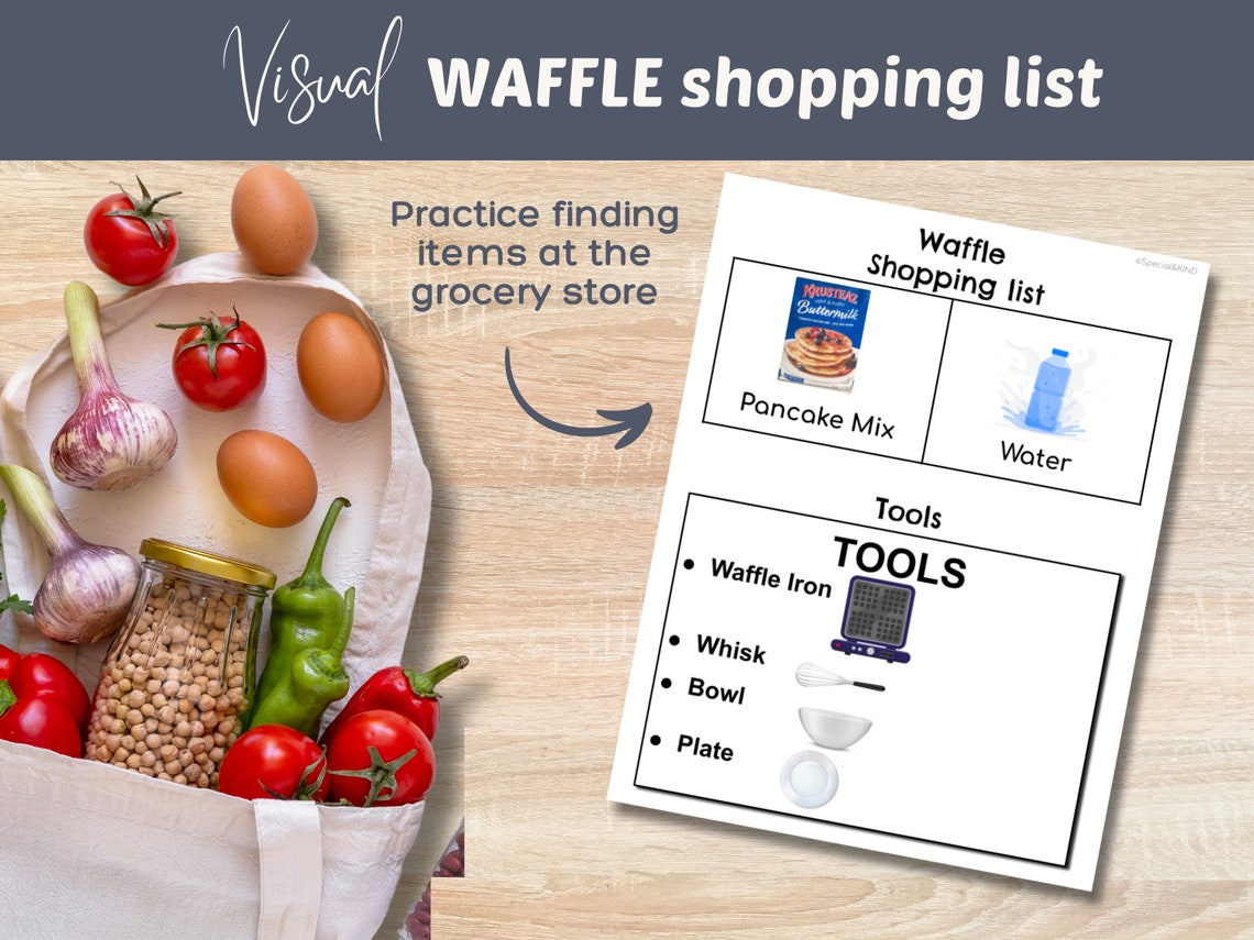 Childrens Visual Recipe, Printable Adapted Cookbook, Real Life Picture ...