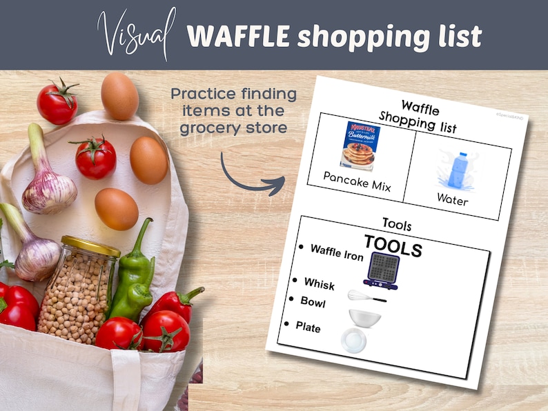 Childrens Visual Recipe, Printable Adapted Cookbook, Real Life Picture ...