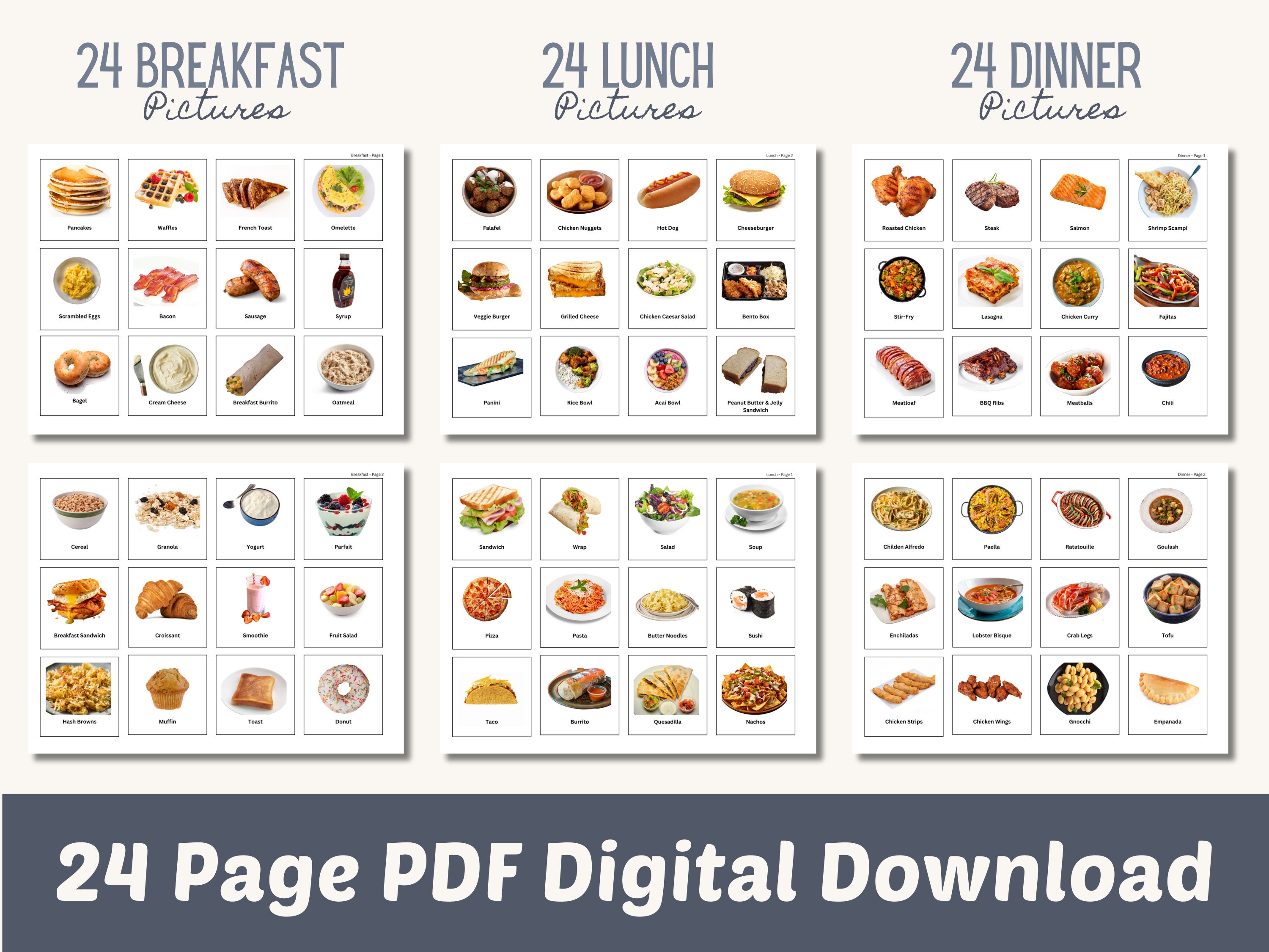 Real Picture Cards for Nonverbal Communication, Visual Image Aid for ...
