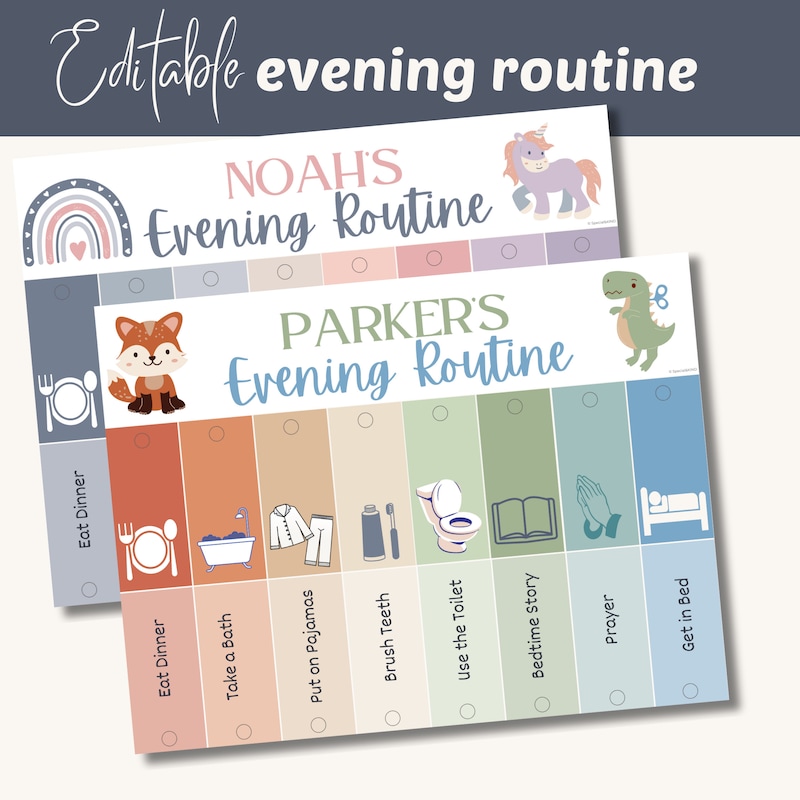 Family Home Evening Chart - Etsy