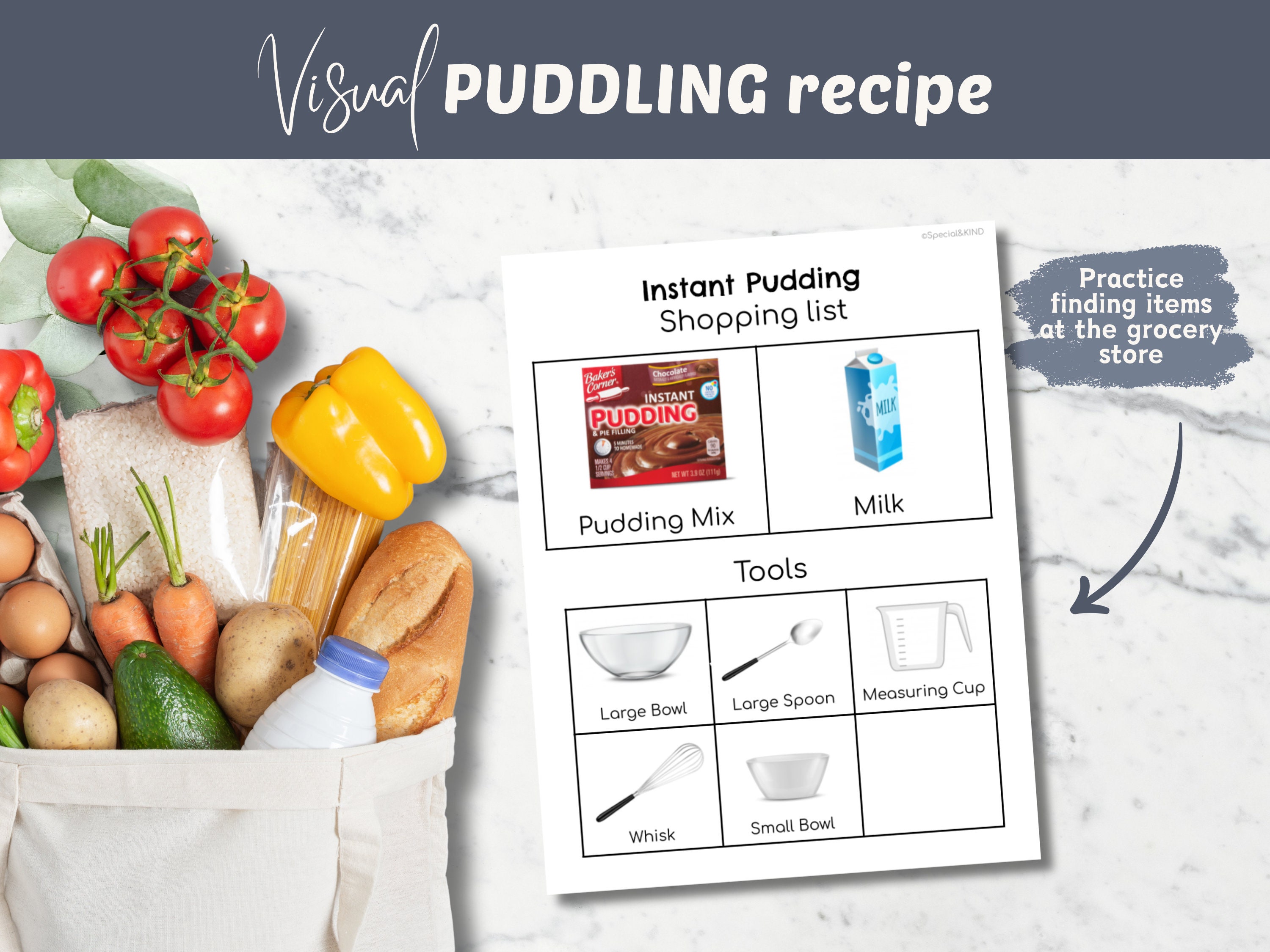 Realistic Picture Recipe, Visual Cooking Activity, Adaptive Life Skills ...