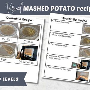 Visual Recipe for Kids, Printable Adapted Cookbook, Real Life Picture ...