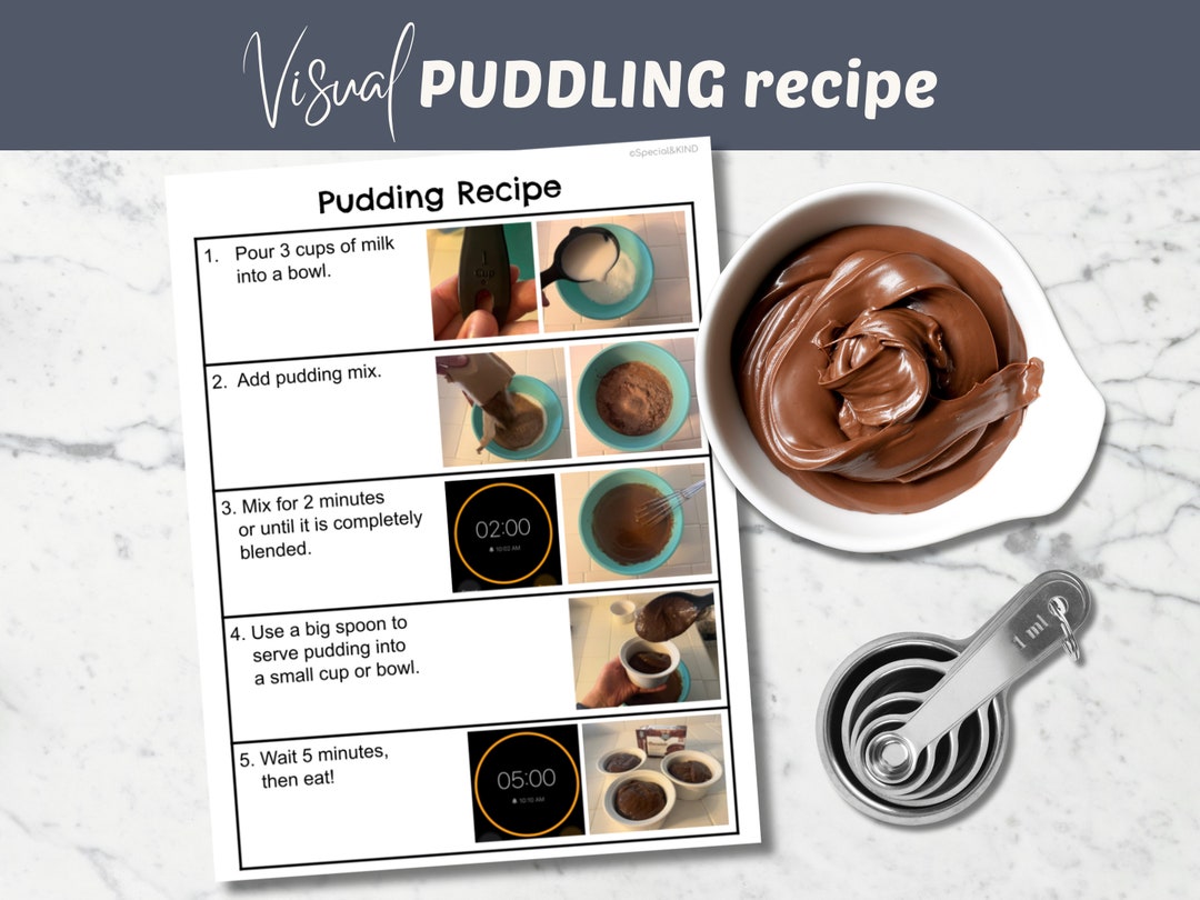 Realistic Picture Recipe, Visual Cooking Activity, Adaptive Life Skills ...