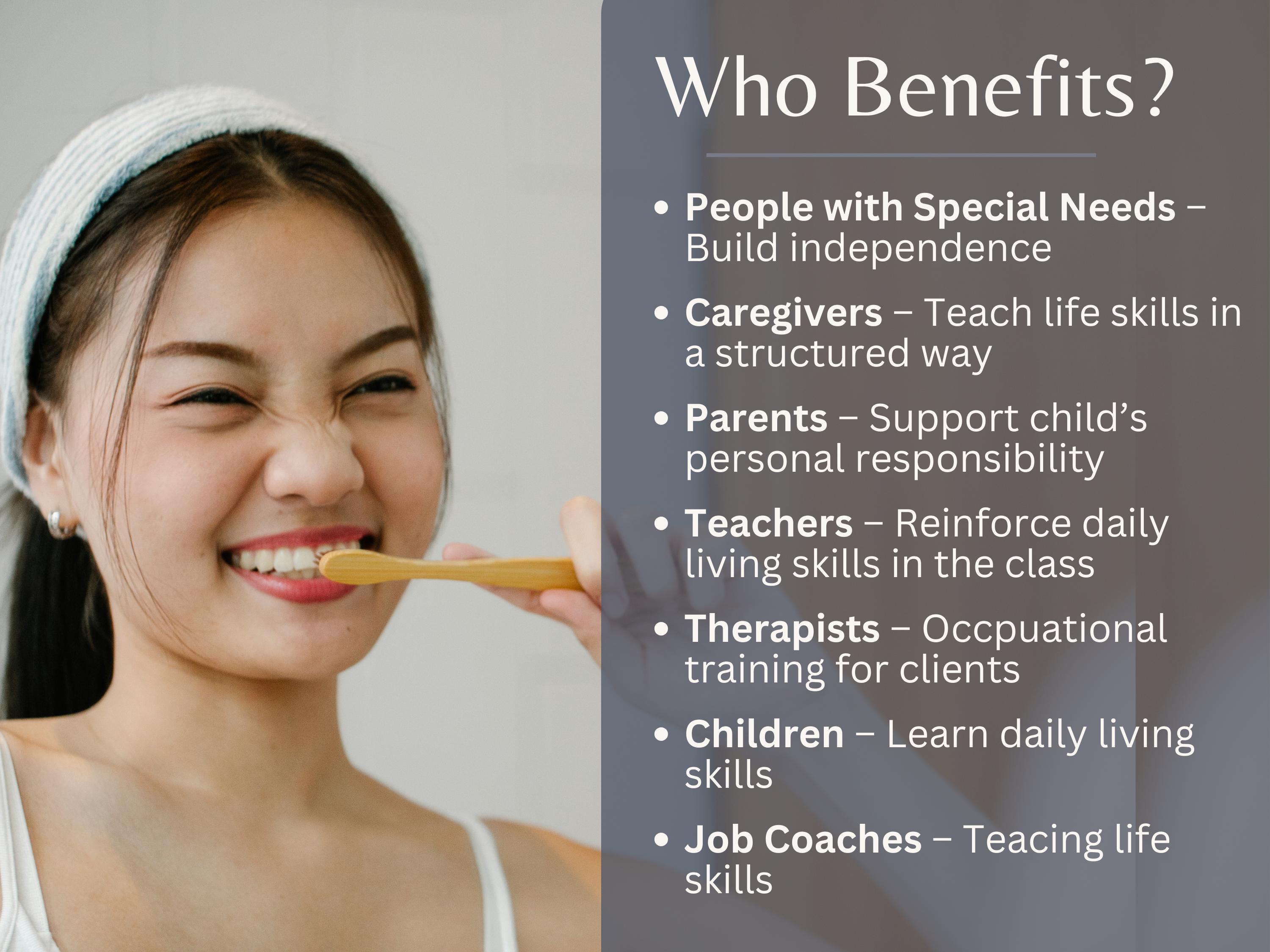 How to Brush Your Teeth Visual Guide, Printable Real Life Pictures ...