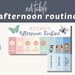 Kids Afternoon Routine Flip Chart, Customizable After School Schedule ...