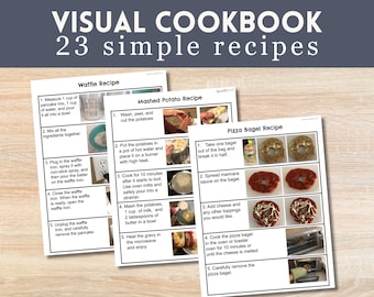 Childrens Visual Recipe, Printable Adapted Cookbook, Real-life Picture ...