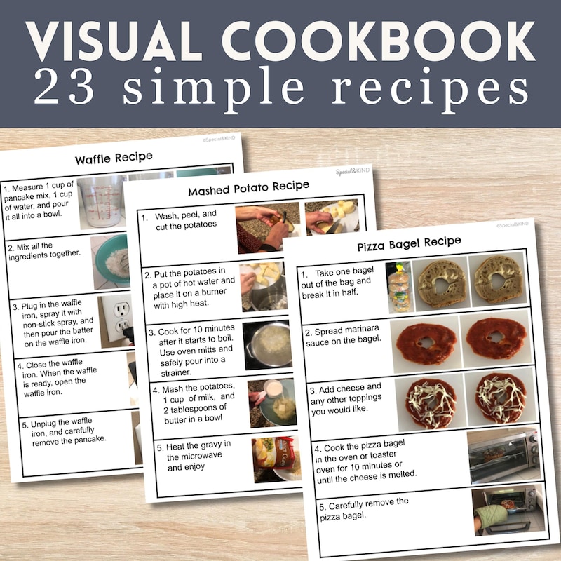 Autism Visual Recipes - Etsy