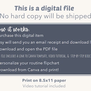 Kids Boho Routine Flip Chart, Editable Morning Flipchart, Personalized ...