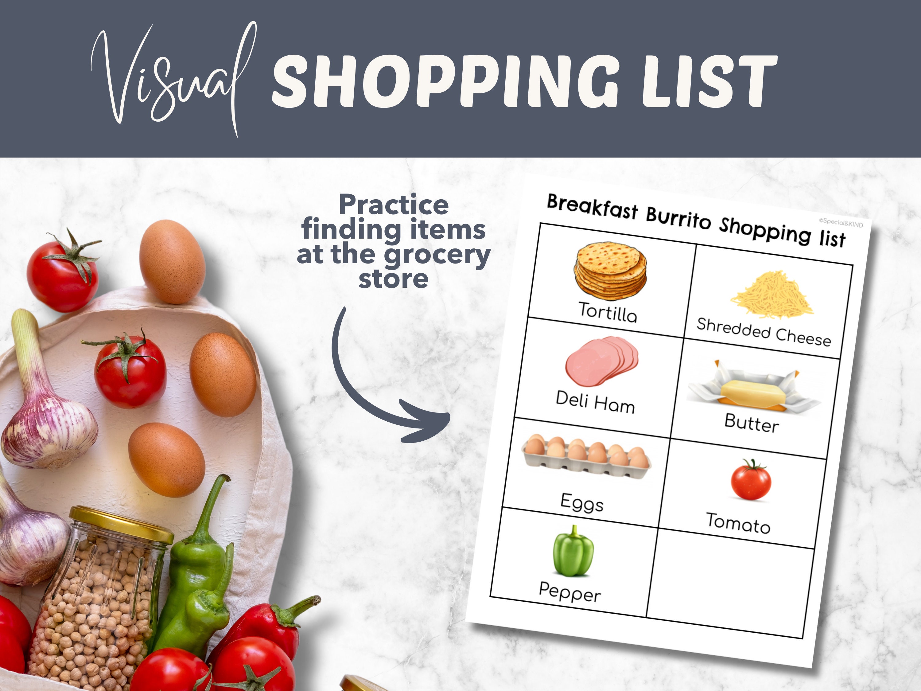 Visual Recipe for Kids, Printable Adapted Cookbook, Real Life Picture ...