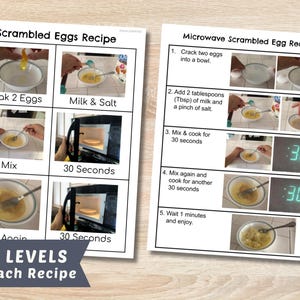 Visual Cookbook for Kids, Printable Adapted Recipe, Real Life Picture ...