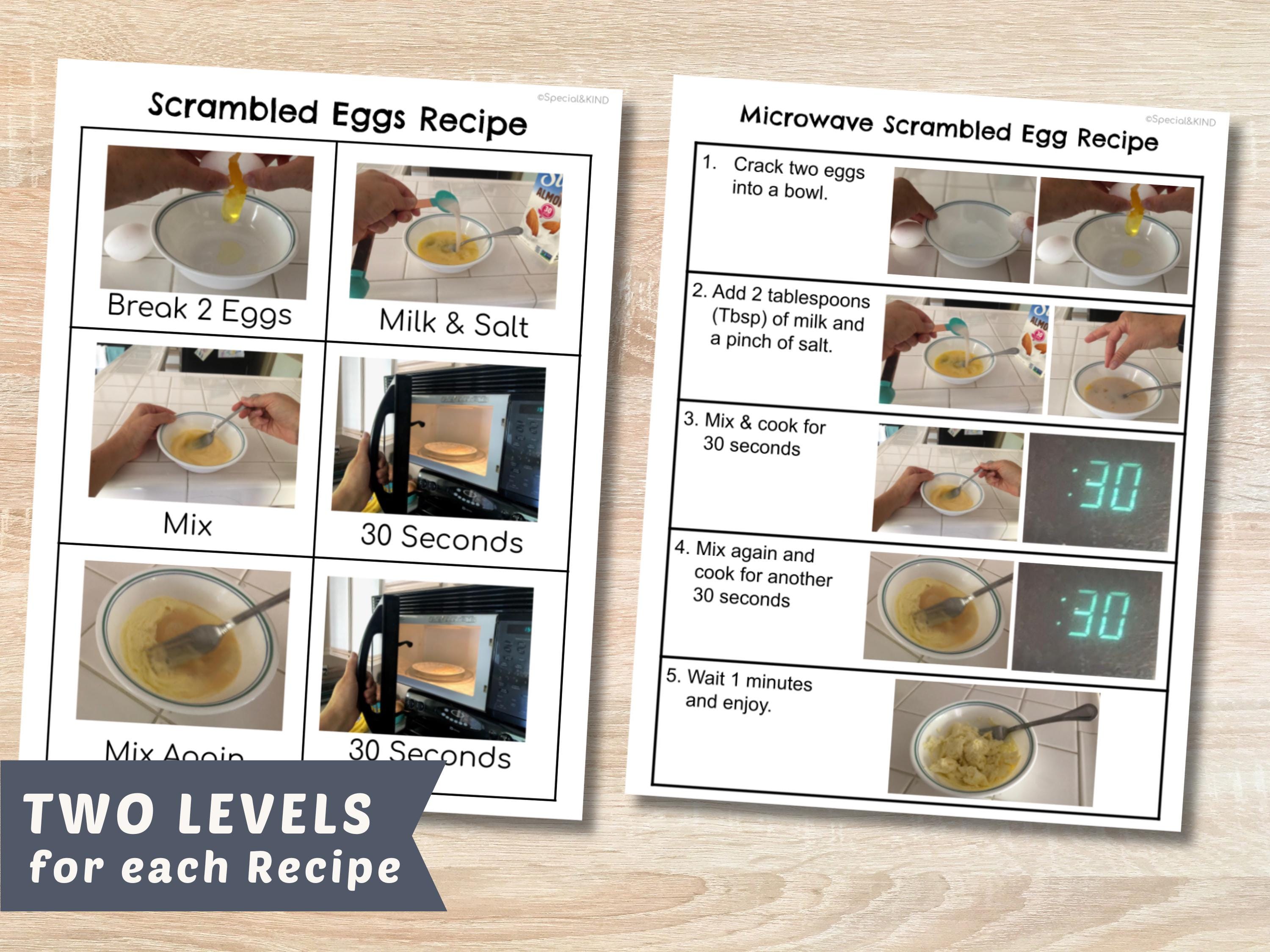 Visual Cookbook for Kids, Printable Adapted Recipe, Real Life Picture ...