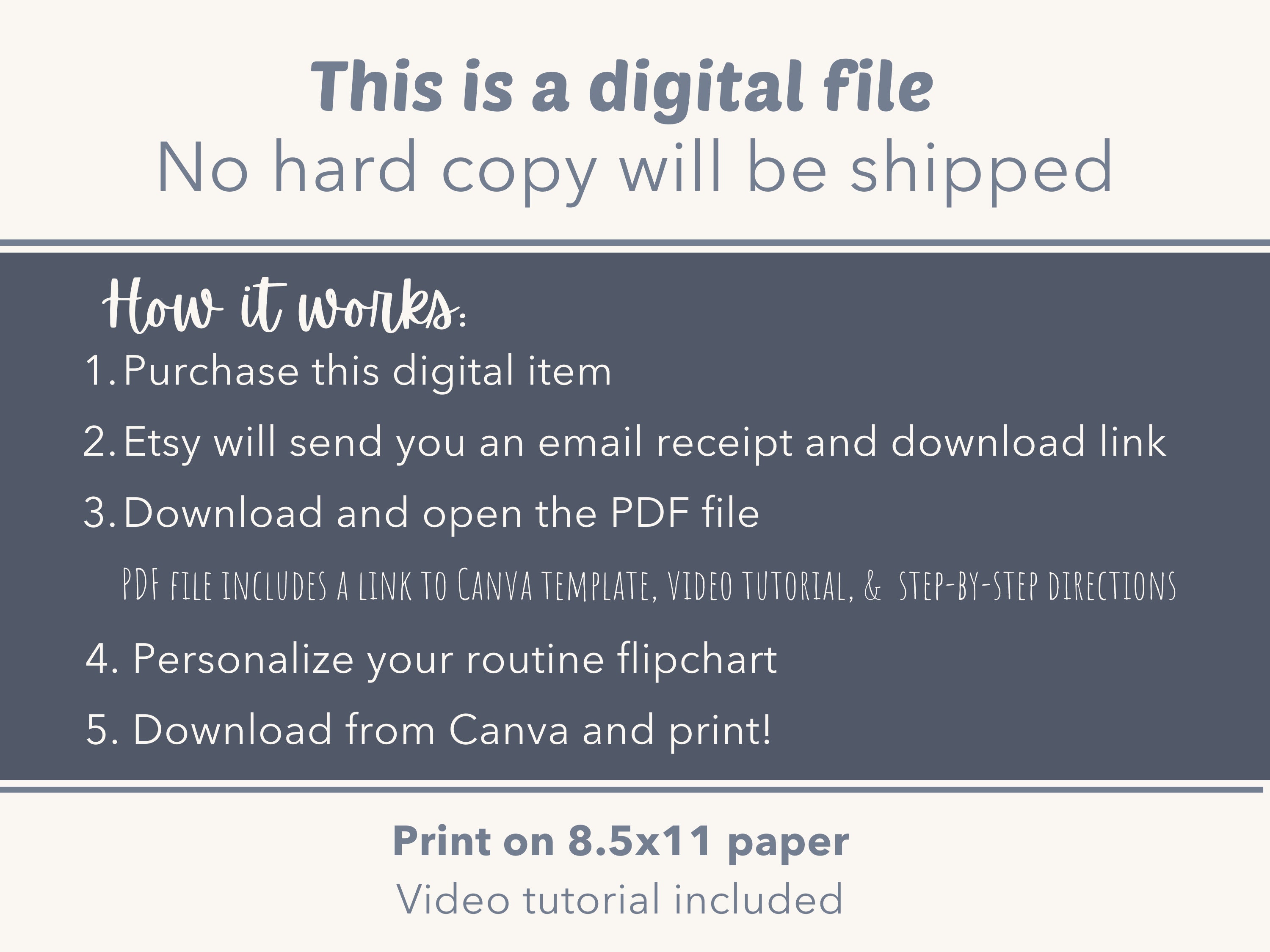 Kids Editable Flip Routine Chart, Printable Digital Flipchart, Morning ...