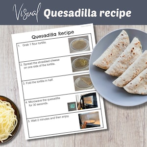 Visual Recipe for Kids, Printable Adapted Cookbook, Real Life Picture ...