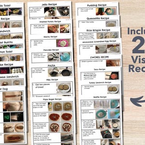 Visual Cookbook for Kids, Printable Adapted Recipe, Real Life Picture ...