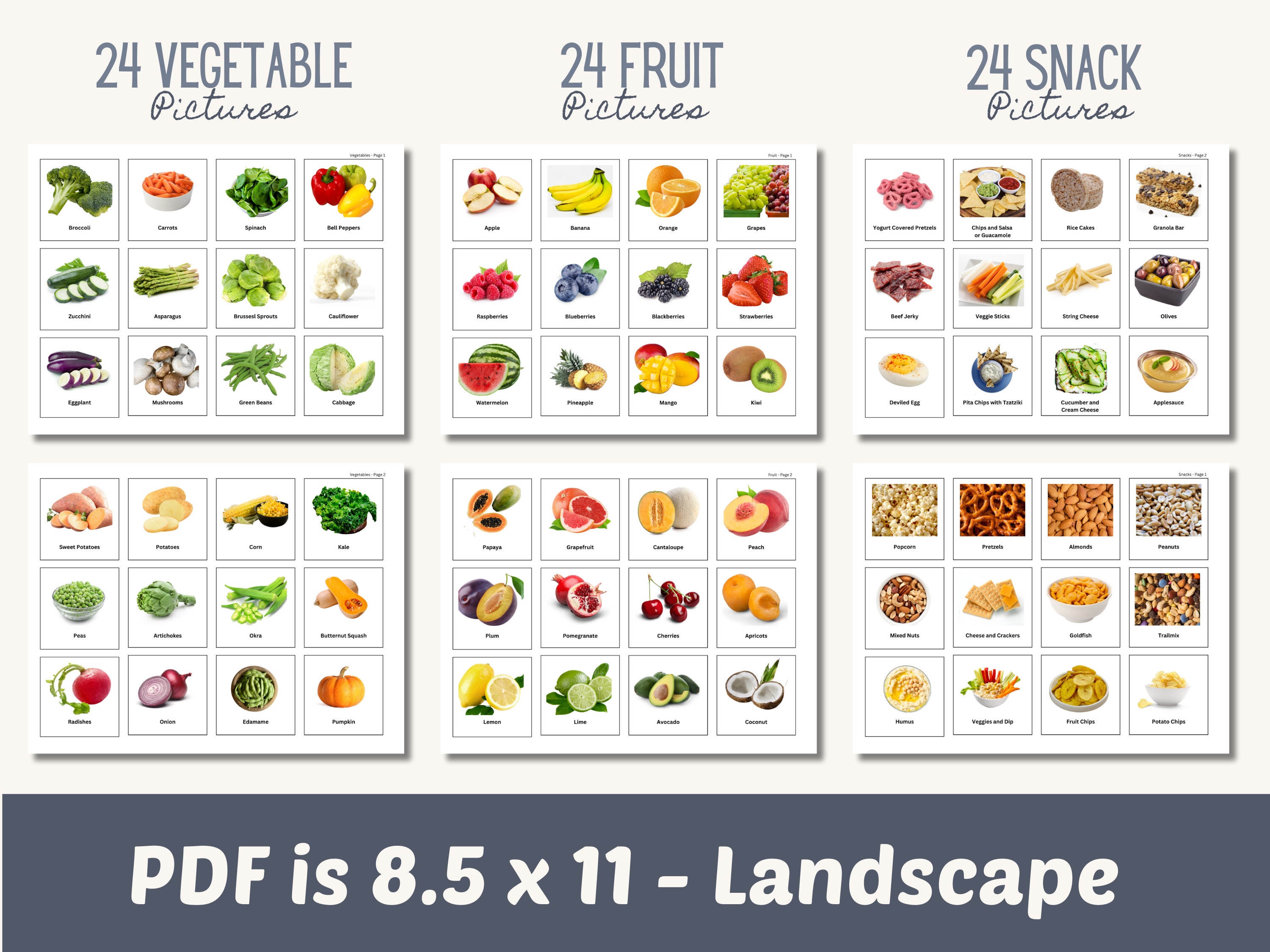 Real Picture Cards for Nonverbal Communication, Visual Image Aid for ...