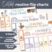 Kids Editable Flip Routine Chart, Printable Digital Flipchart, Morning ...