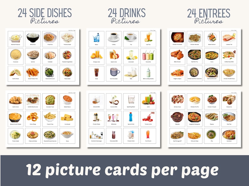 Real Picture Cards for Nonverbal Communication, Visual Image Aid for ...