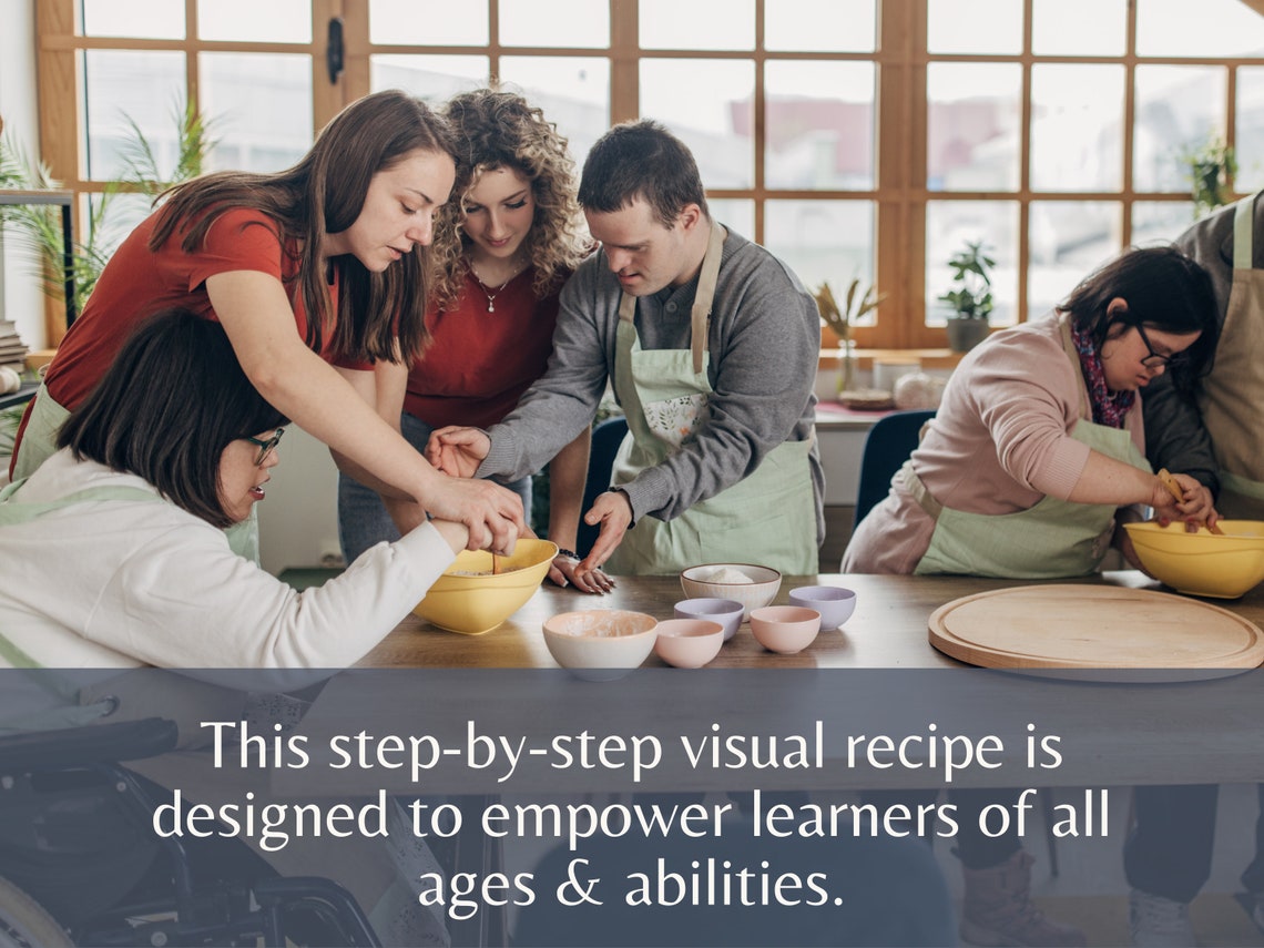 Childrens Visual Recipe, Printable Adapted Cookbook, Real-life Picture ...