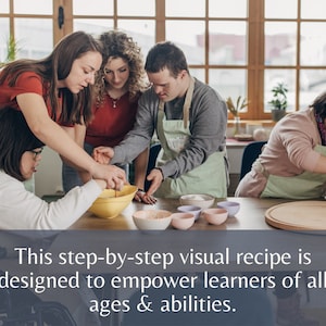 Childrens Visual Recipe, Printable Adapted Cookbook, Real-life Picture ...