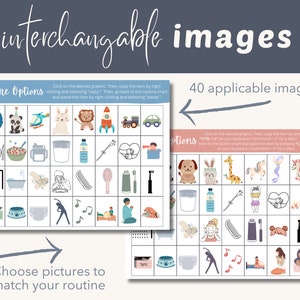 Kids Morning Routine Flip Chart, Boho Editable Preschool Printable ...