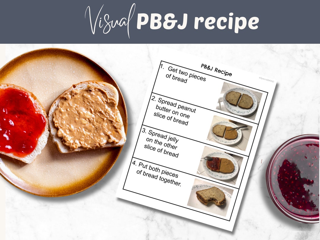 Visual Recipe for Kids, Printable Adapted Cookbook, Real Picture Life ...